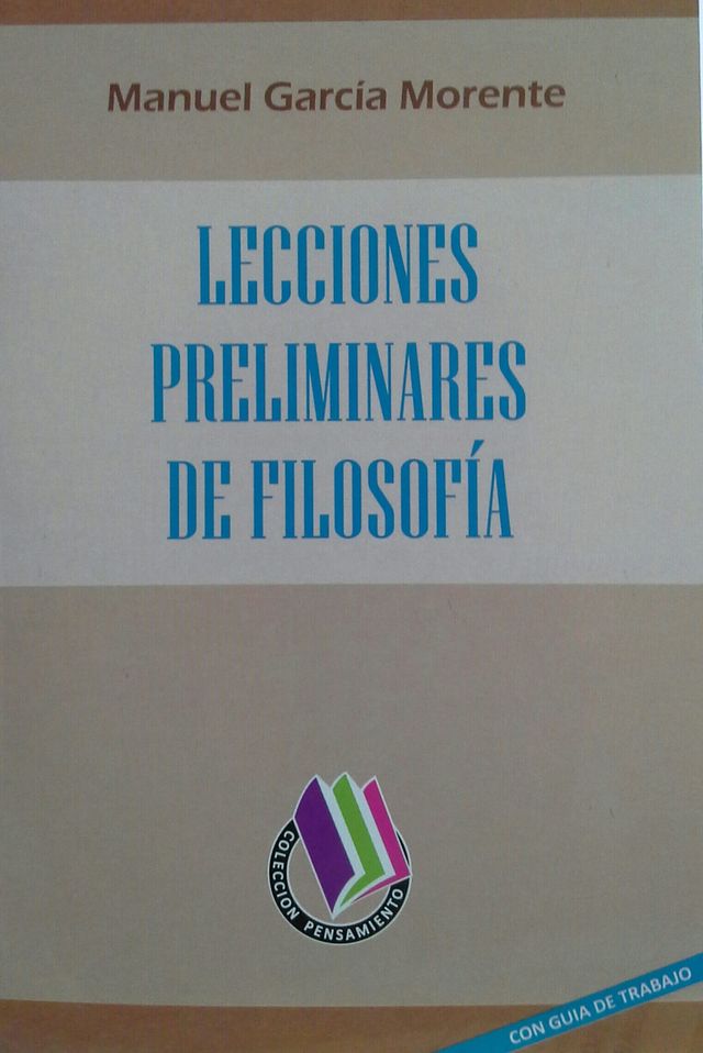 LECCIONES PRELIMINARES DE FILOSOFIA